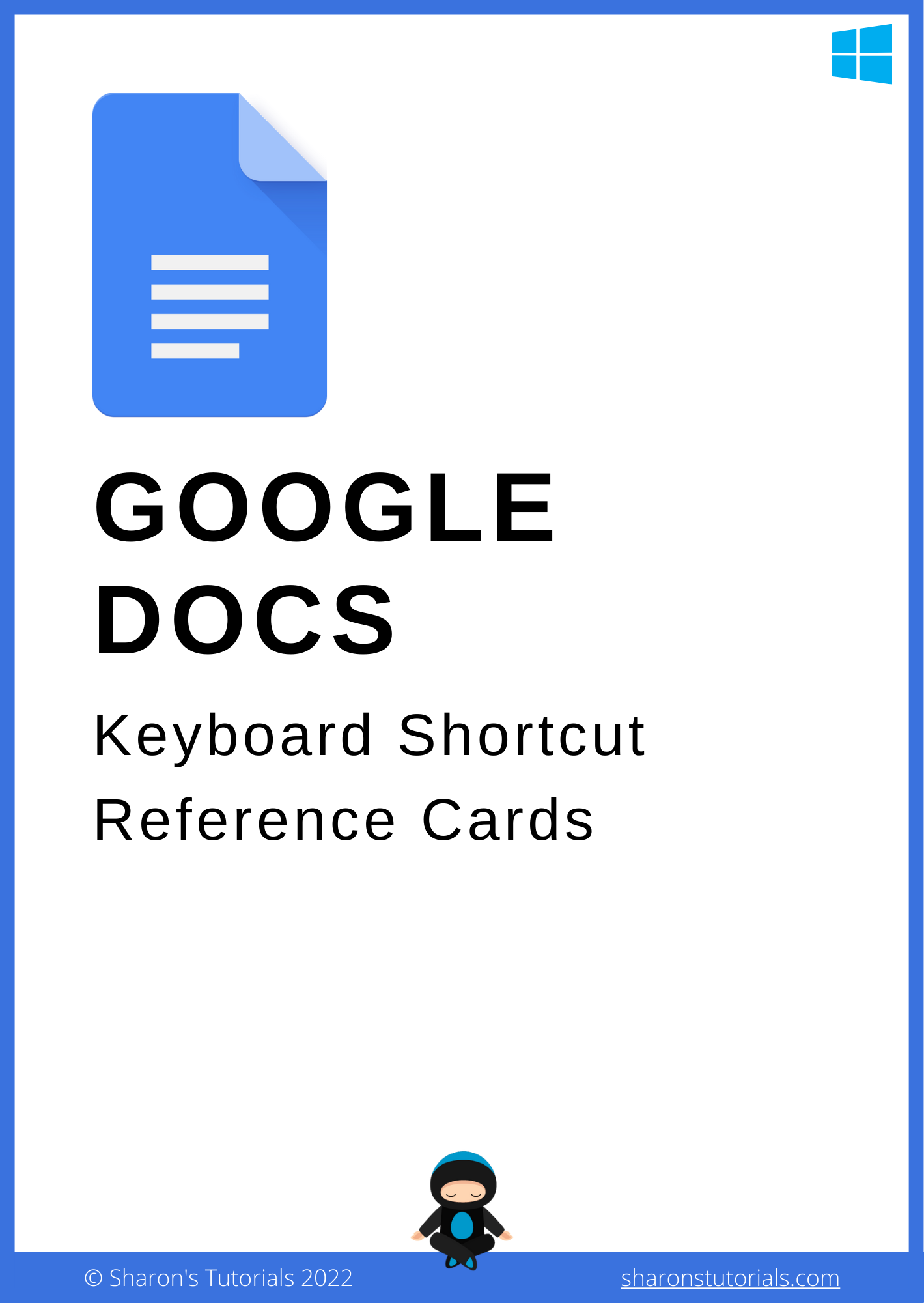 Google Docs Keyboard Shortcut Reference Cards - Payhip