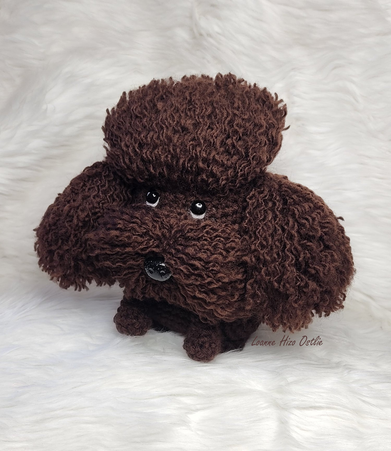 Bubble Butt Baby Poodle Crochet PDF pattern