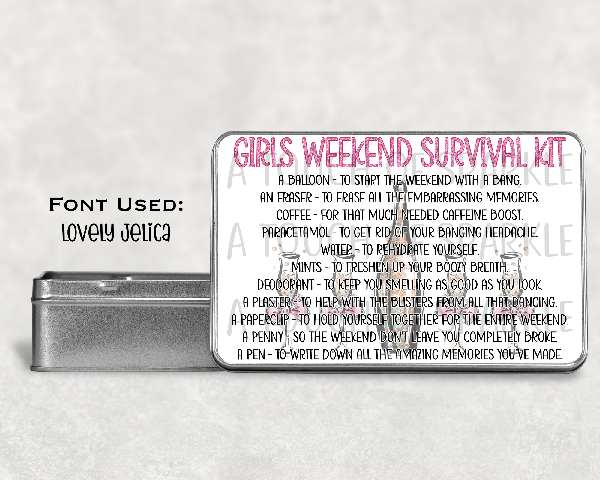 Girls weekend survival kit - Payhip