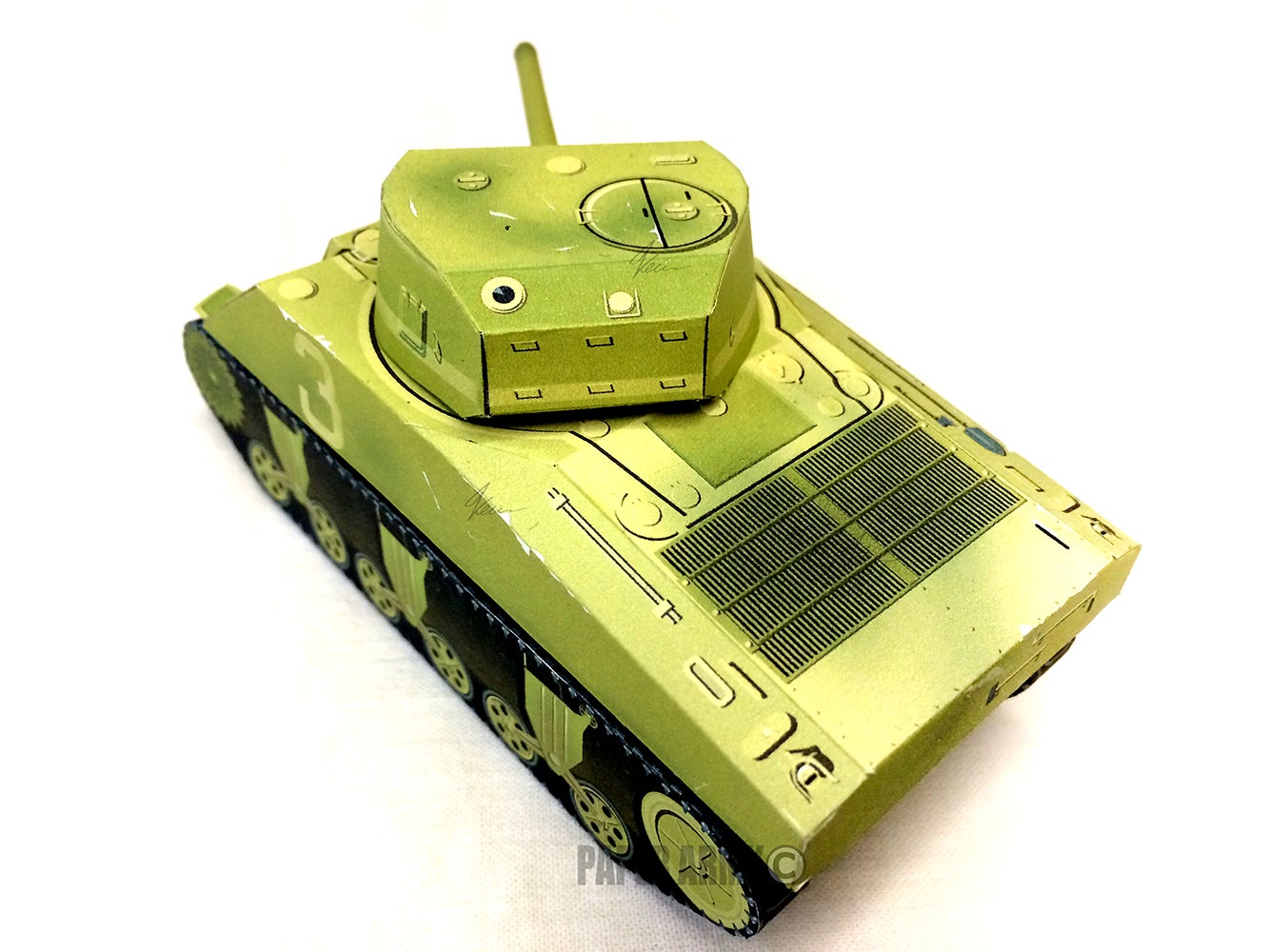 Paper tank M4 Sherman Africa ww2 - Payhip