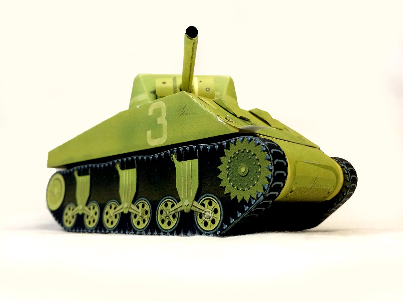 Paper tank M4 Sherman Africa ww2 - Payhip