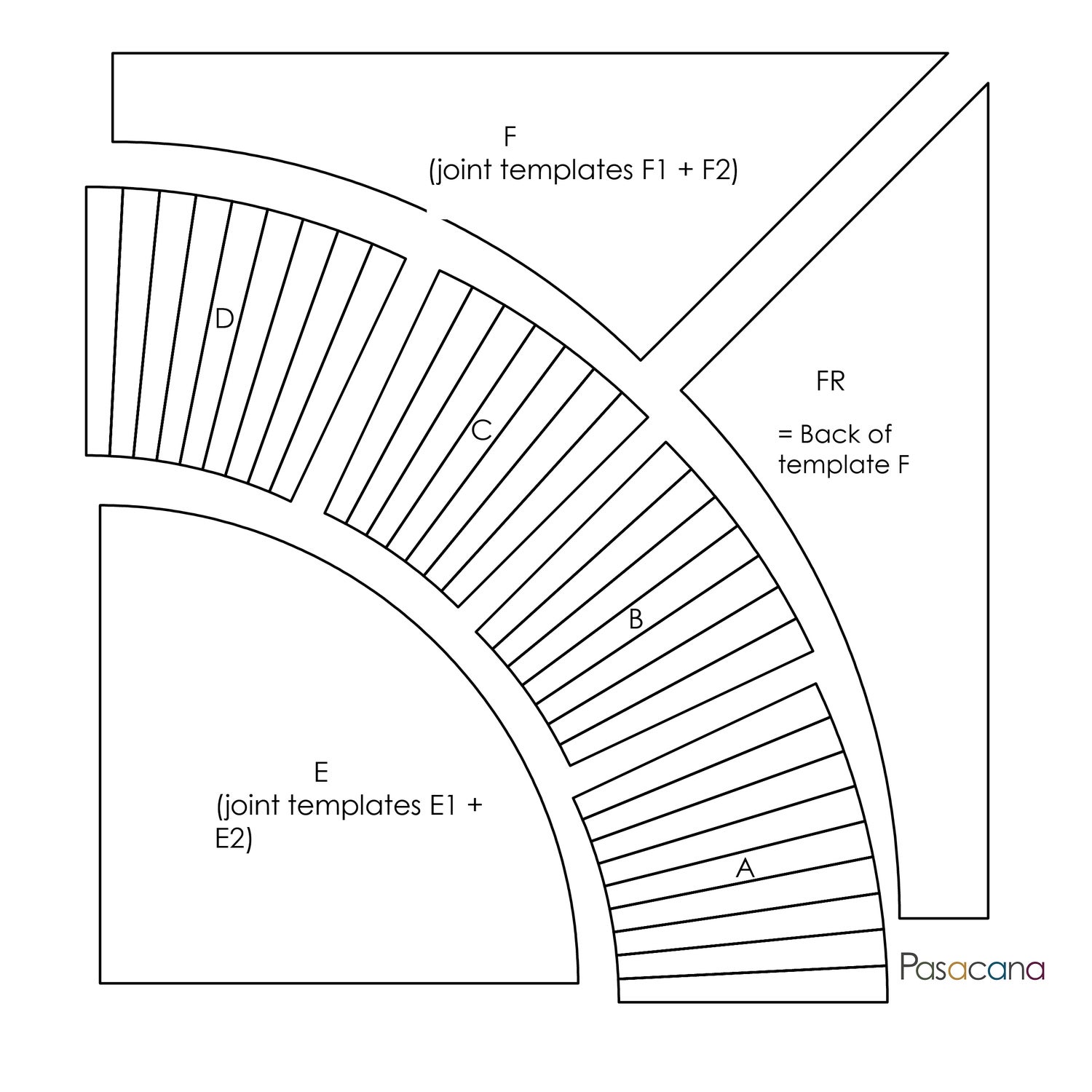 FPP Block Muster "Midnight Sun" - Payhip