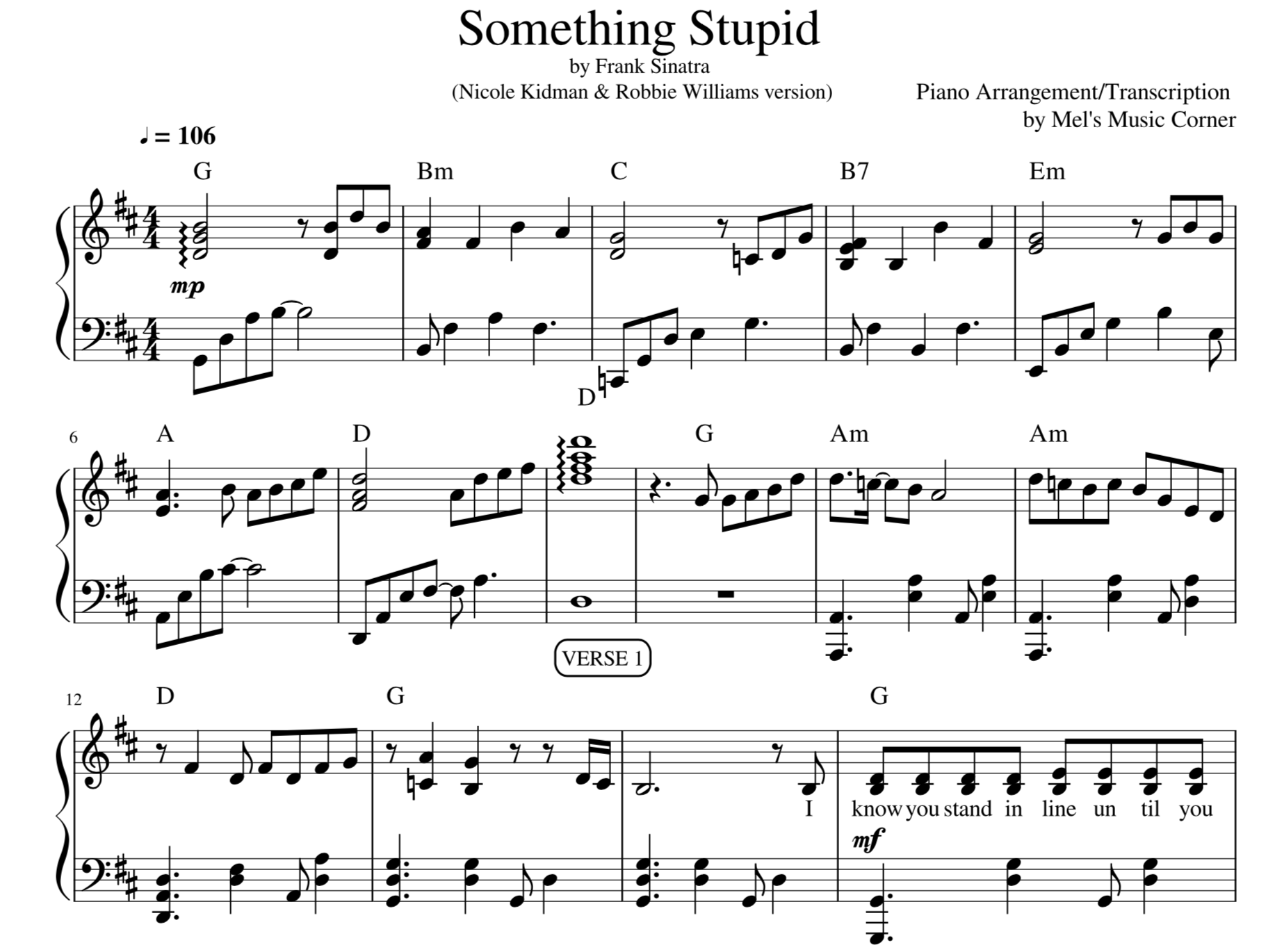 Something Stupid by Frank Sinatra (Nicole Kidman & Robbie Williams ...