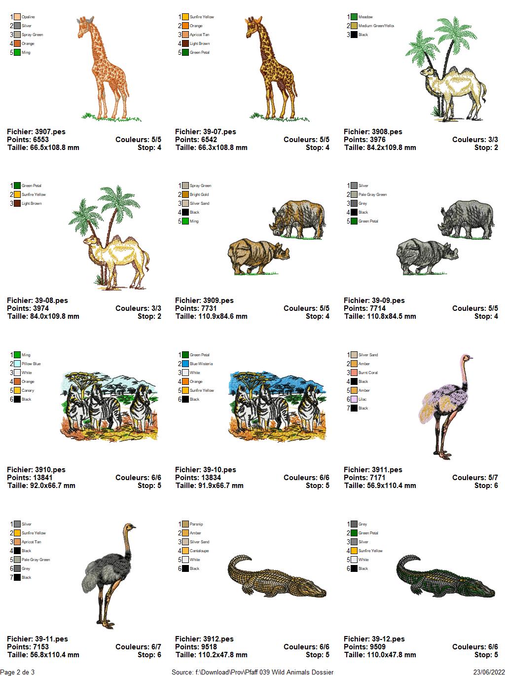 Pfaff 039 Wild Animals - Payhip