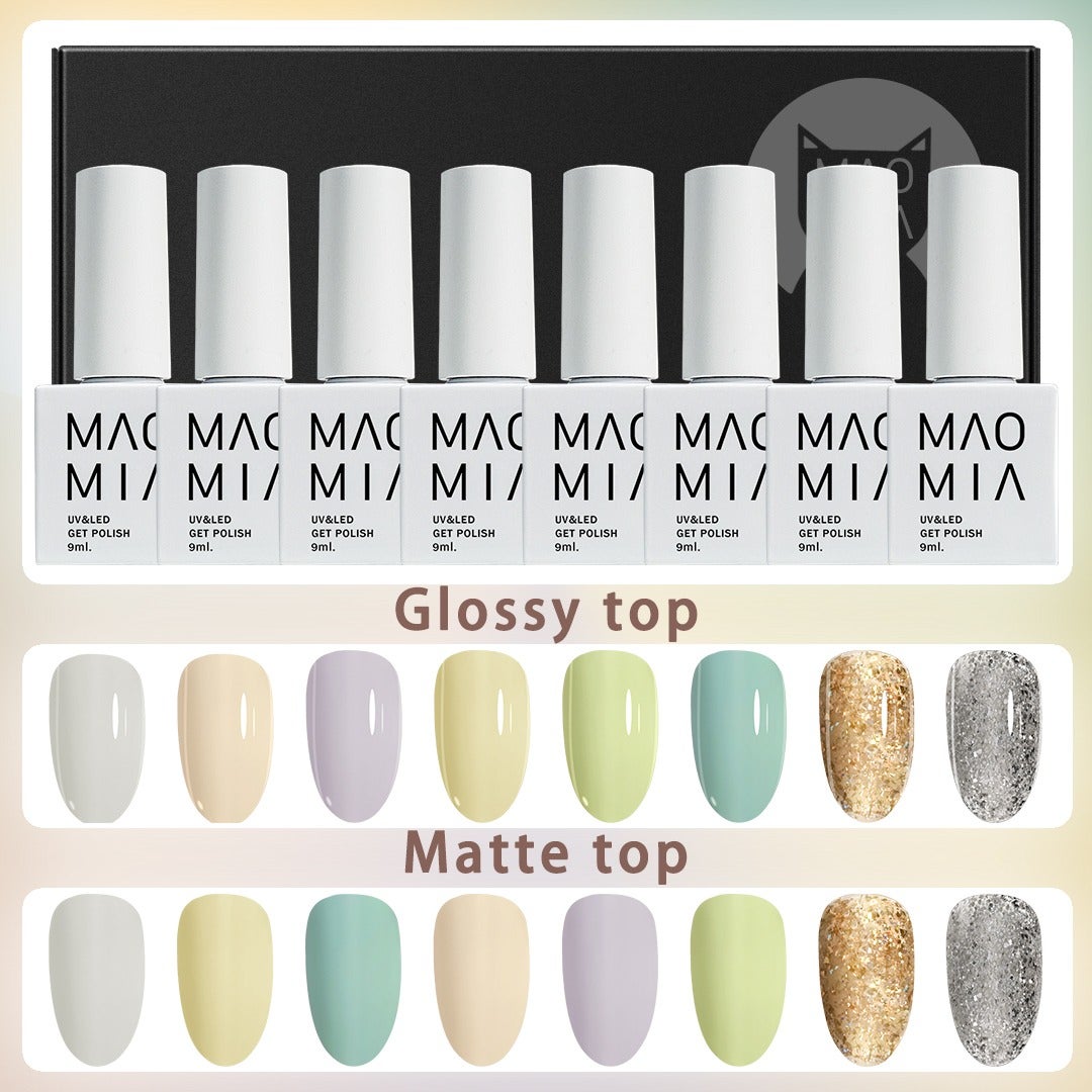 Gel Nail Polish Set Kit 8pcs Semi-Permanent Gel Varnish gel nail polish ...