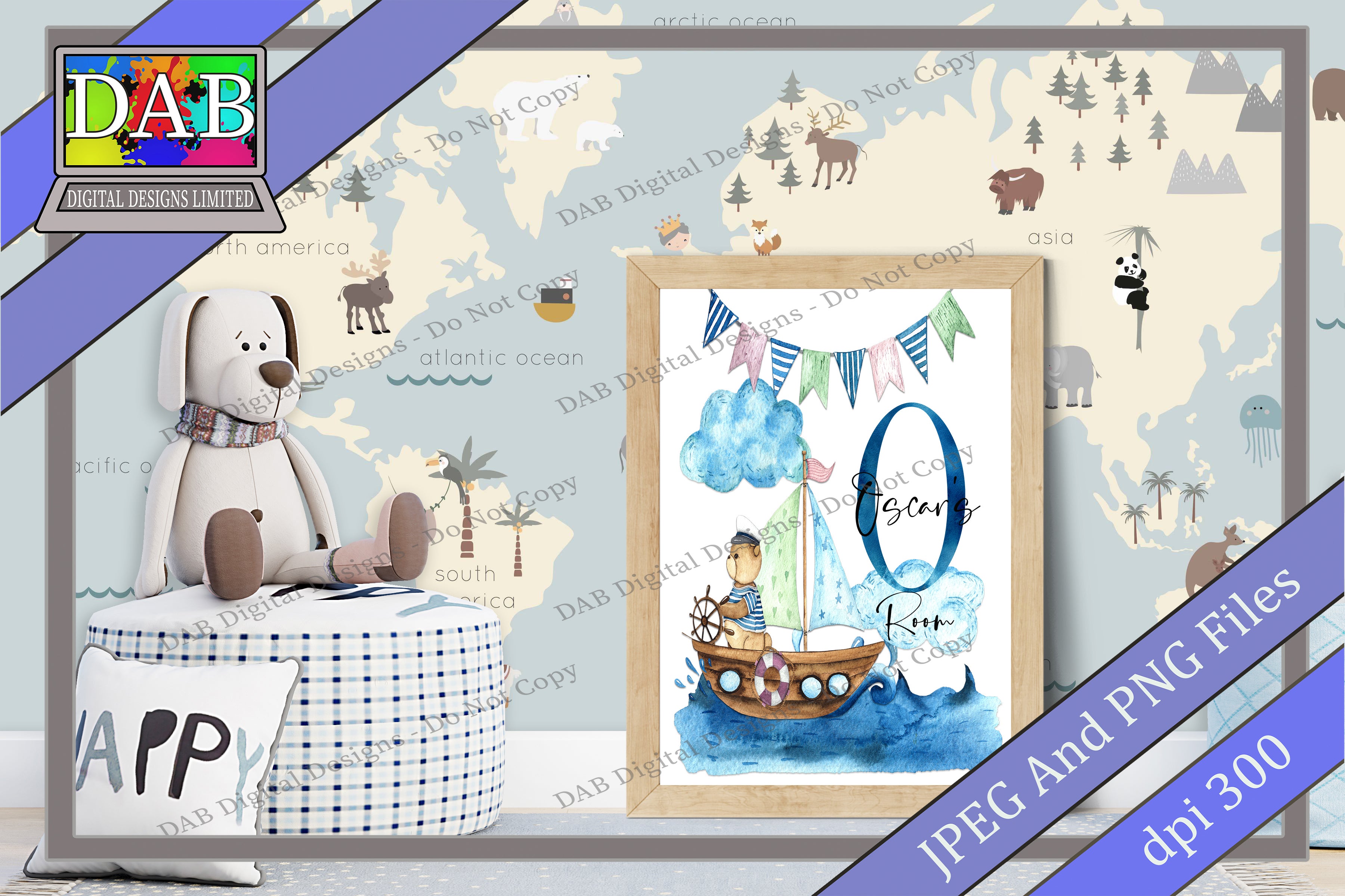 Sailor Bear Alphabet Set of 26 - Payhip