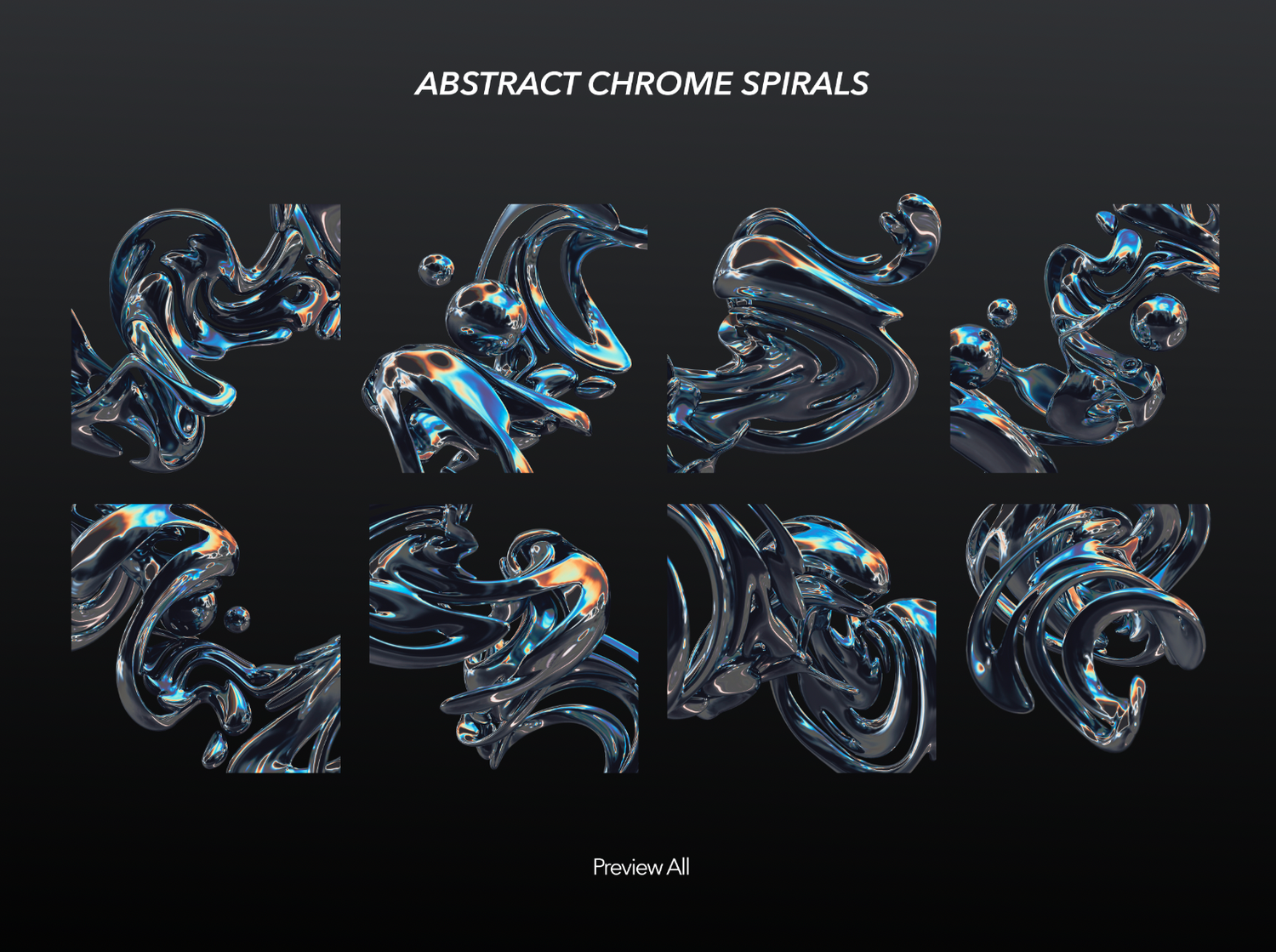 Abstract Chrome Spirals - Payhip