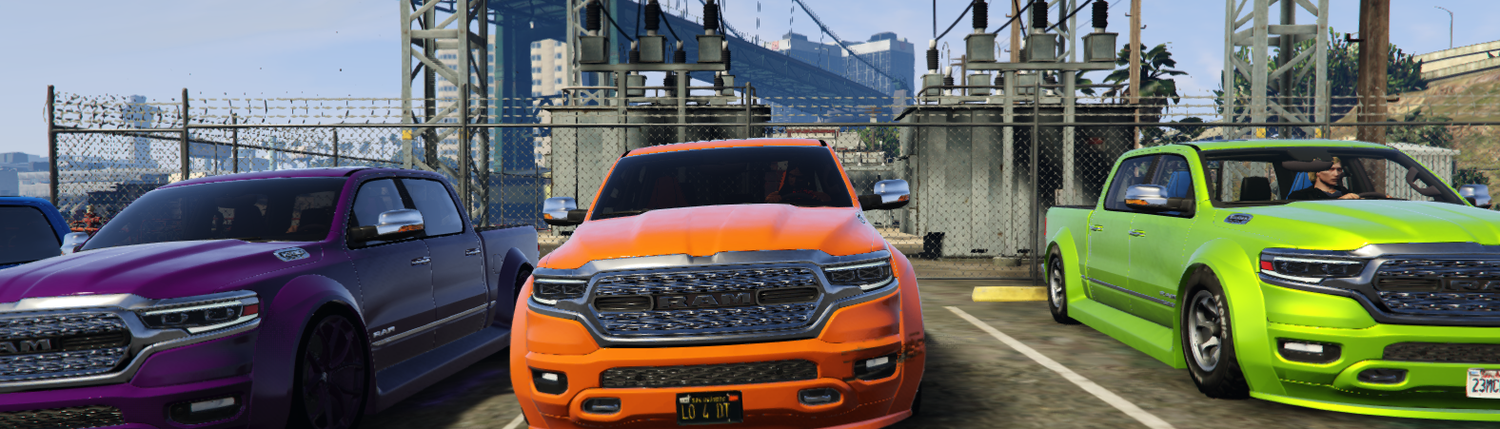 Free Custom FiveM Ready Ram 1500 4 Seater With Custom Sound And ...