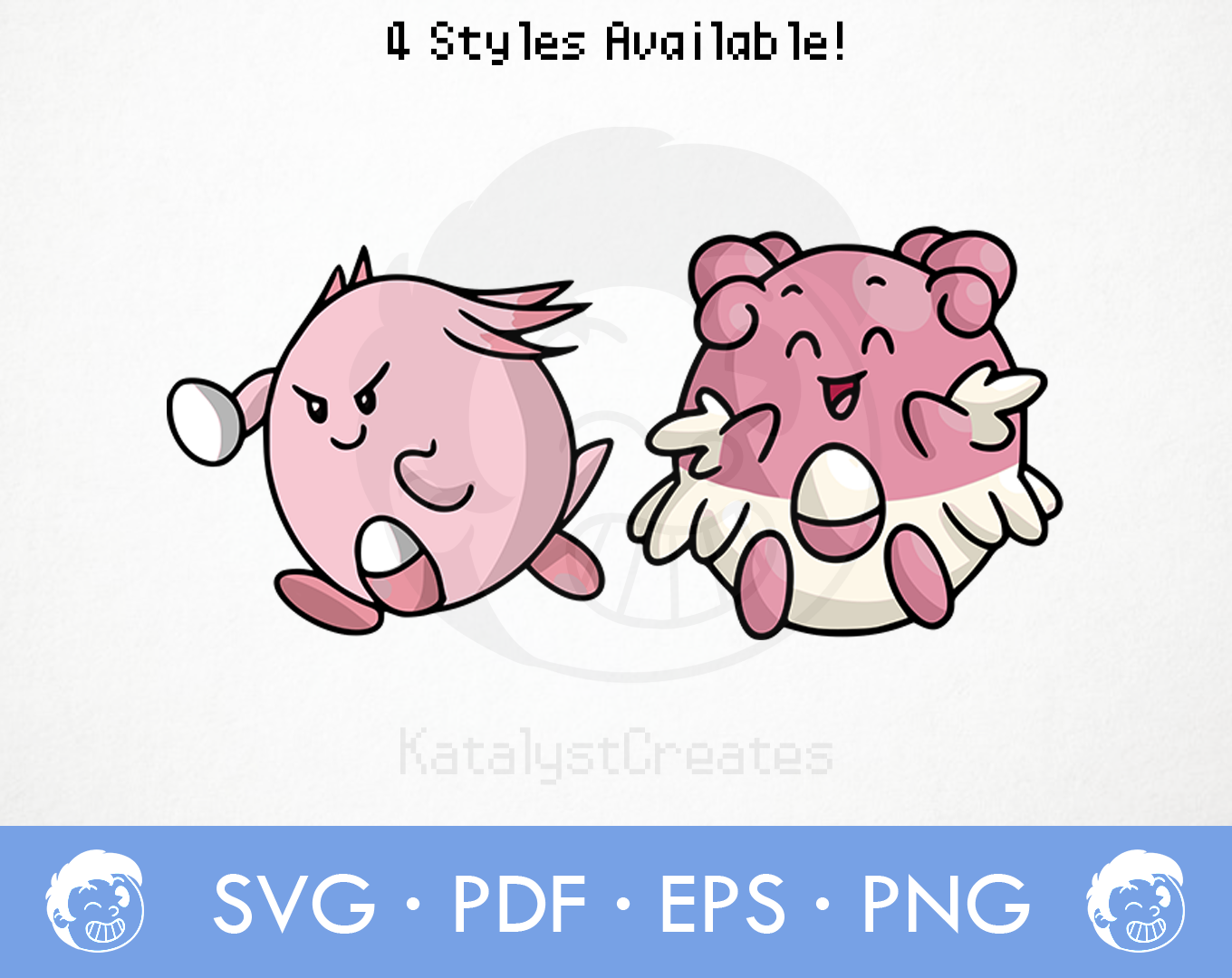 Chansey Blissry SVG PNG Vector Bundle - For Cricut, Prints, and ...