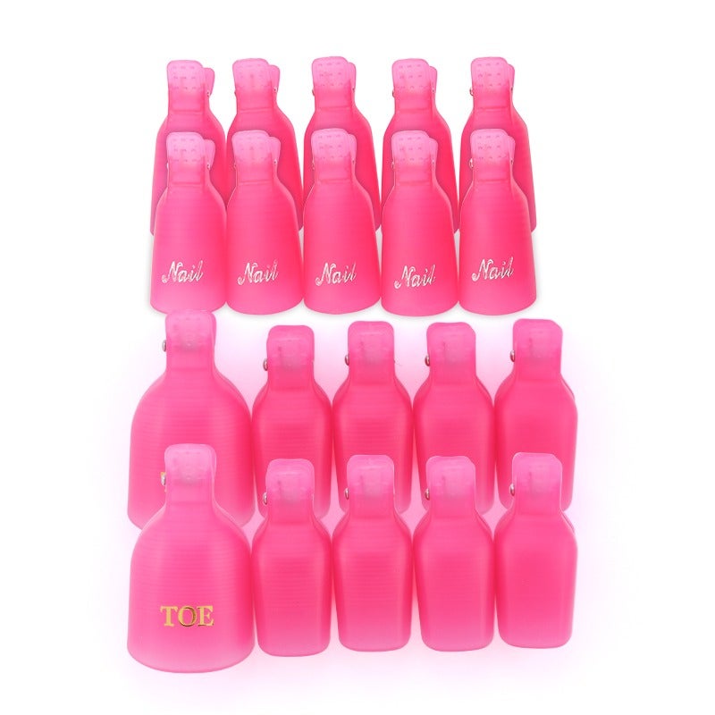 Professional Plastic Nail Soak Off Clips Acrylic Nail Art Gel Polish ...