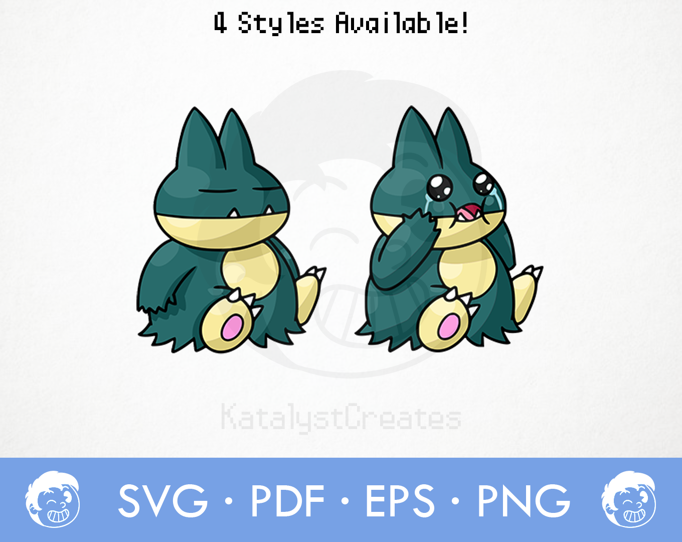 Munchlax SVG PNG Vector Bundle - For Cricut, Prints, and Scrapbooking ...