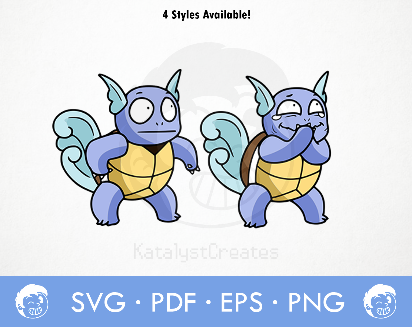 Wartortle SVG PNG Vector Bundle - For Cricut, Prints, and Scrapbooking ...