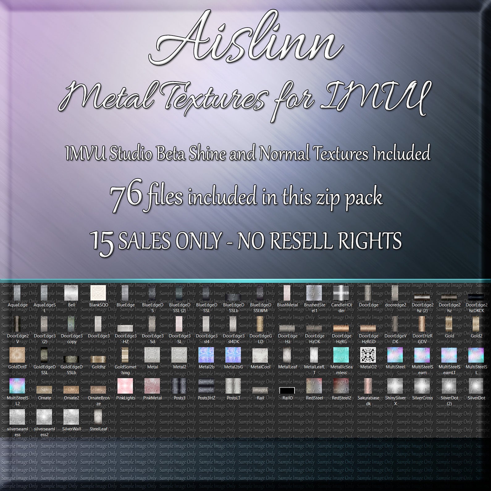 Metal IMVU Room Textures by Aislinn - Payhip