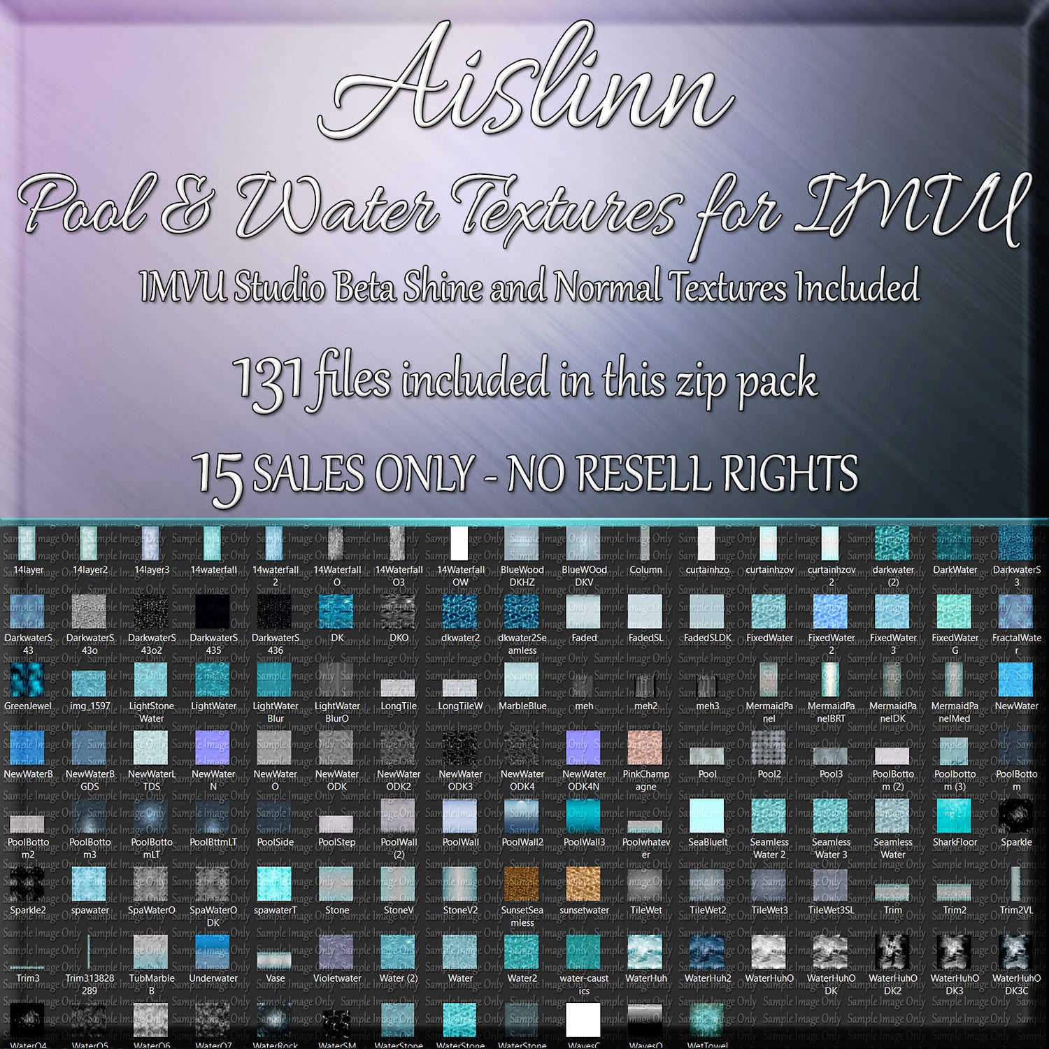 Water and Pool IMVU Textures by Aislinn - Payhip