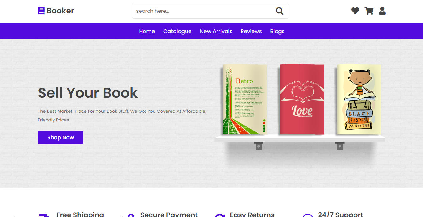 Responsive Online Book Store Website ~ HTML CSS JavaScript - Payhip