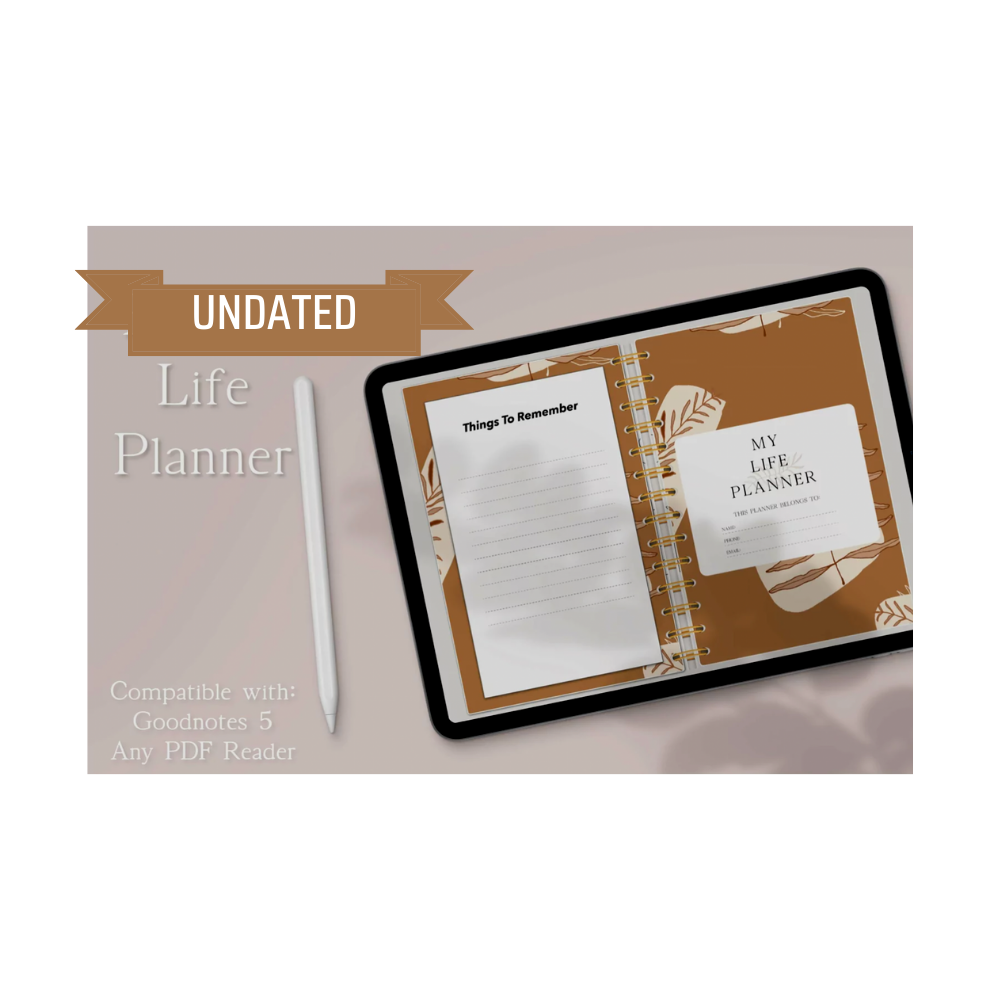 Undated Life Planner - Payhip