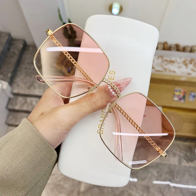 New Luxury Designer Square Sunglasses For Women Fashion Vintage ...