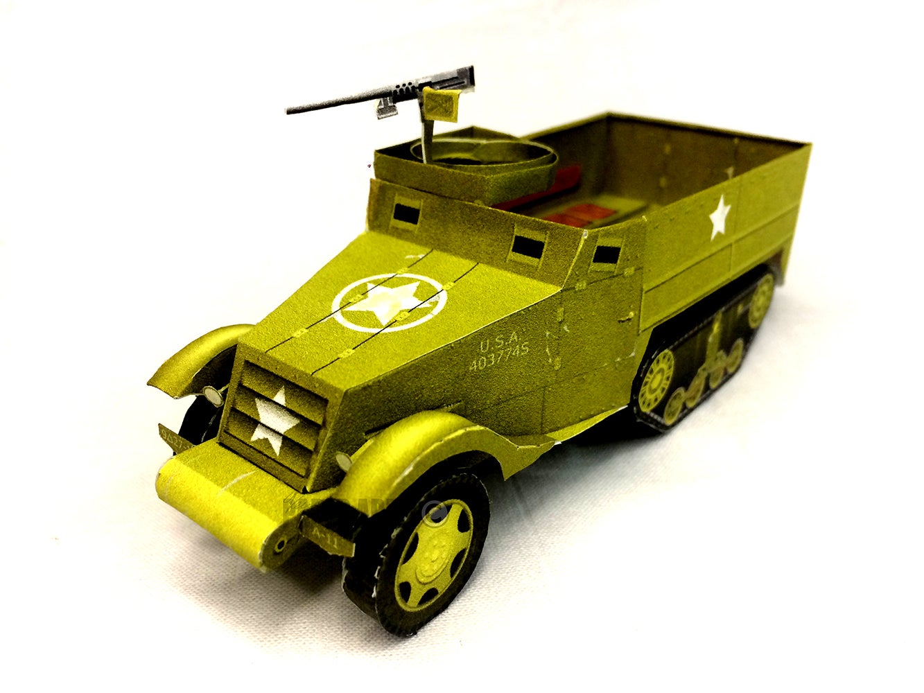 Paper model Half track APC M3 US Army WWII - Payhip