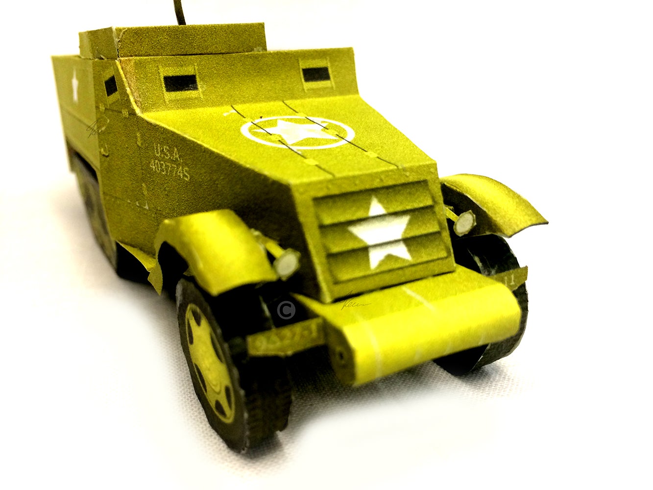 Paper model Half track APC M3 US Army WWII - Payhip