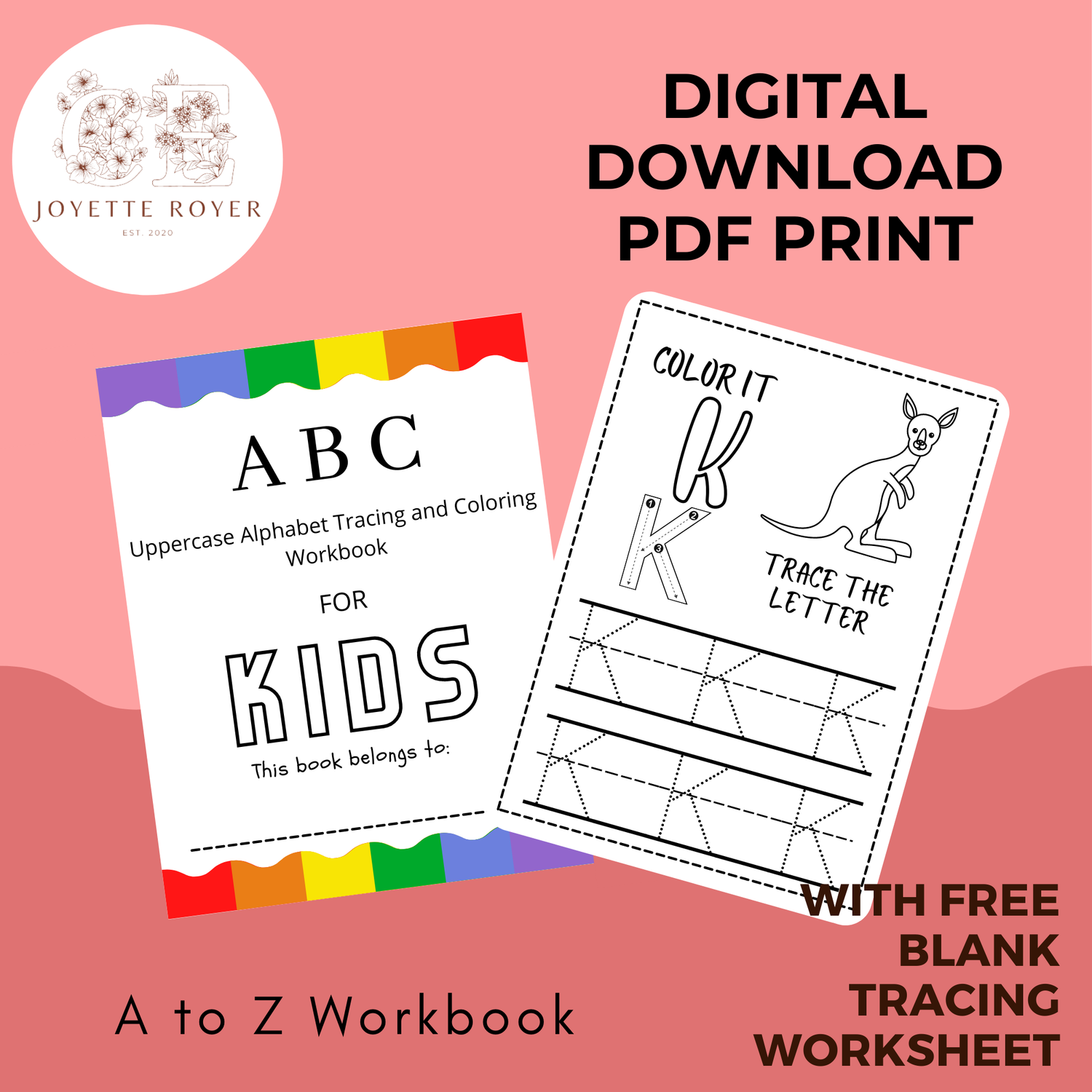 Alphabet Tracing Upper and Lowercase ABC's Workbook -Handwriting ...