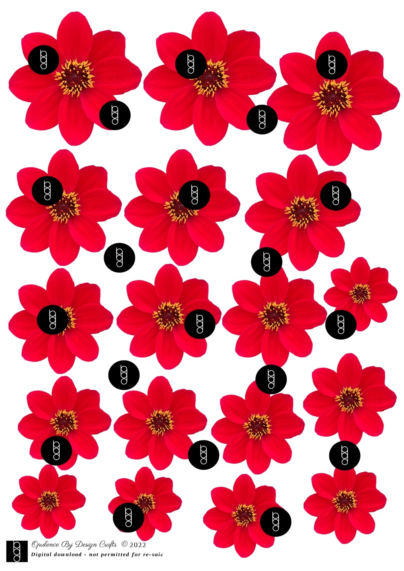 The Ultimate Fussy Cut Florals Collection PDF Digital Download Kit ...