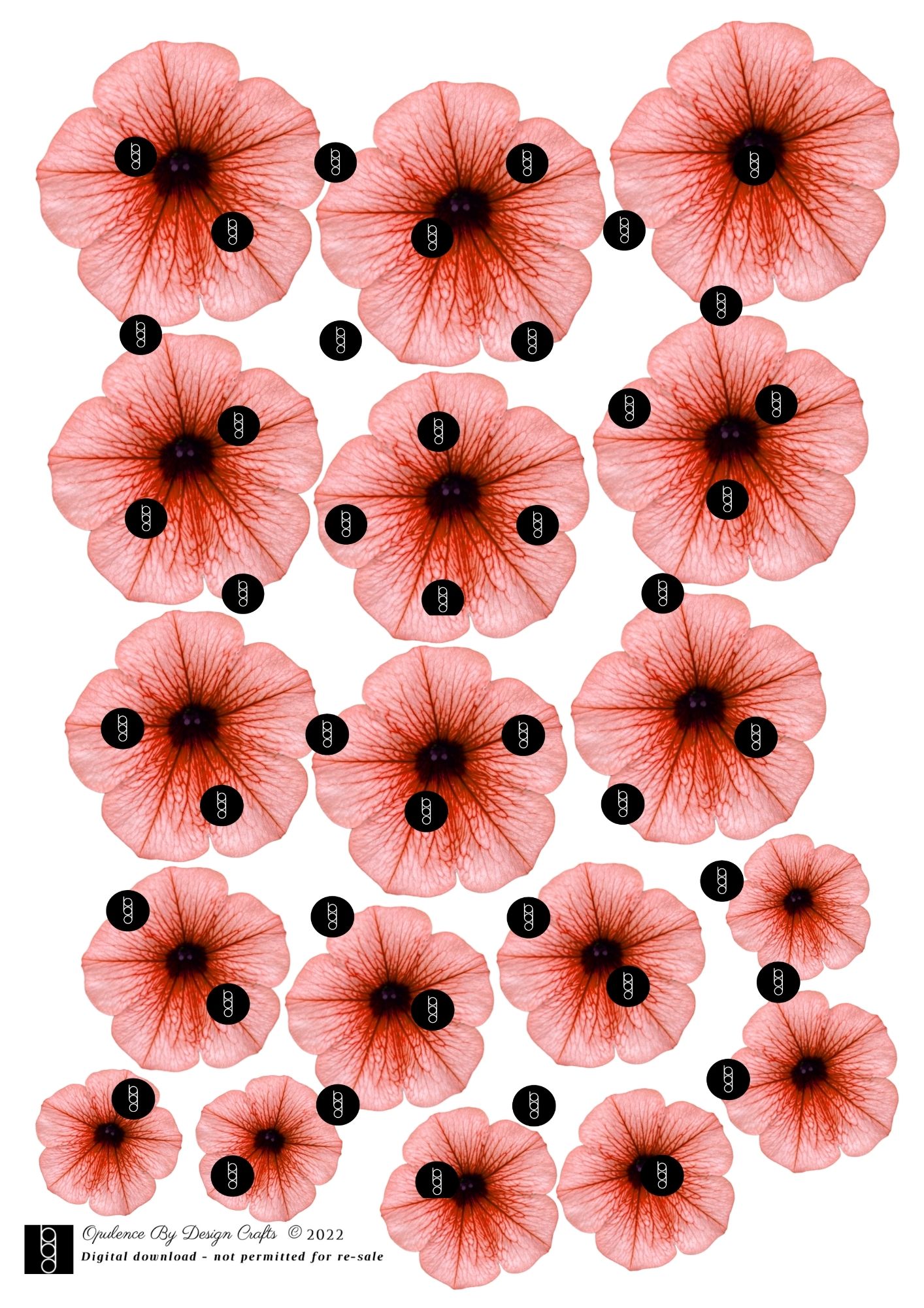 The Ultimate Fussy Cut Florals Collection PDF Digital Download Kit ...