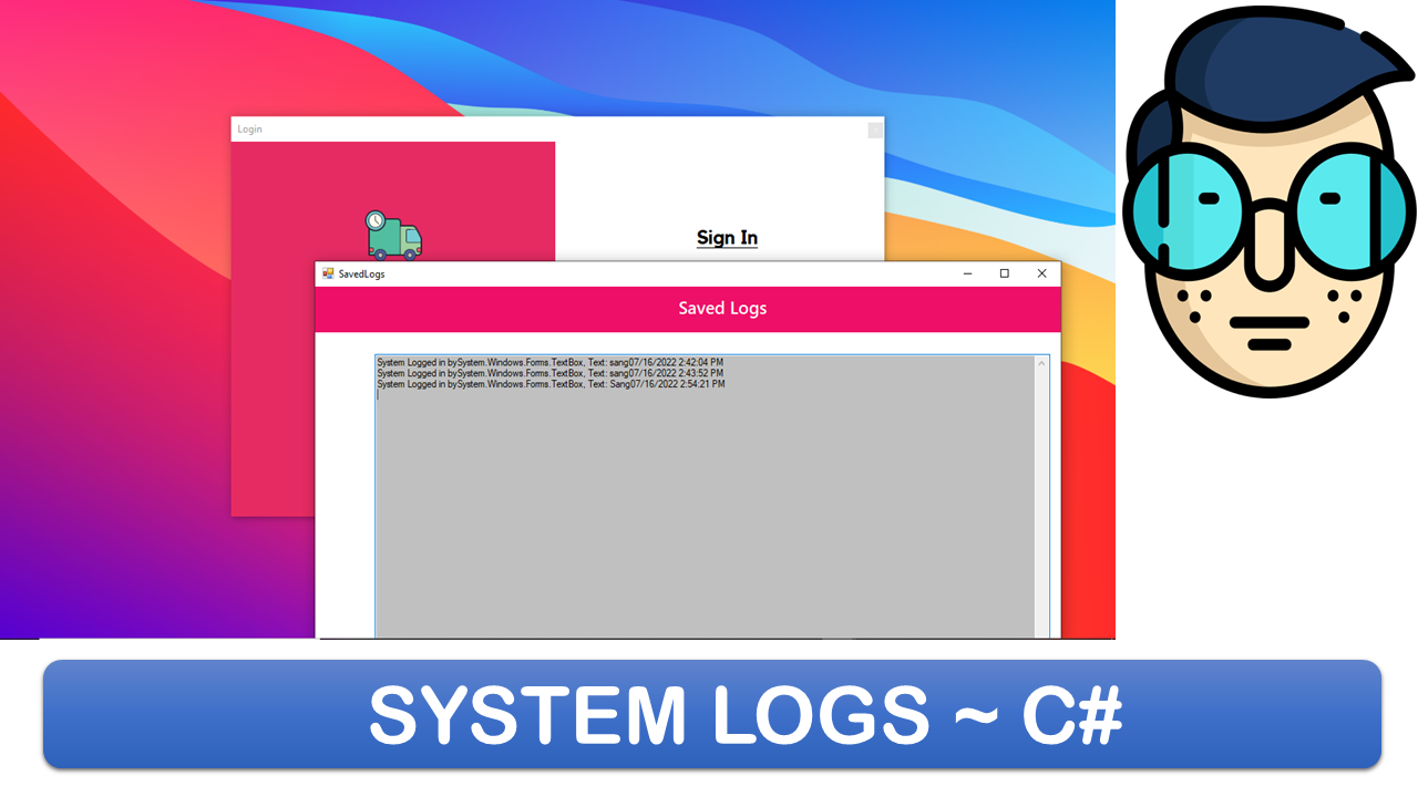 How to Generate, Save and Display System Logs ~ C# Source code - Payhip
