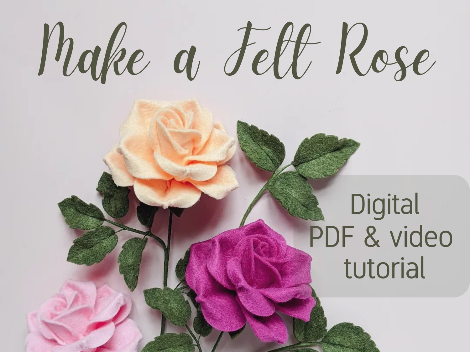 Felt Rose Tutorial - Payhip