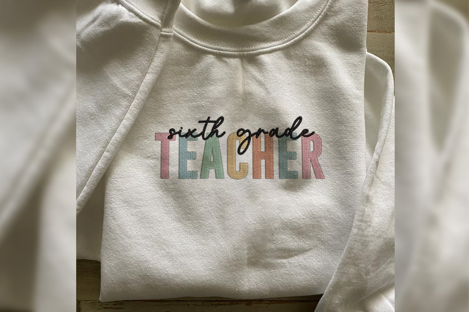 Sixth Grade Teacher Embroidery Designs, Back To School Embroidery ...