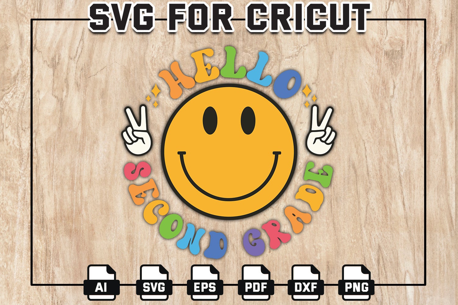 Hello Second Grade Svg, Back to School Svg, Svg Files for Cricut ...