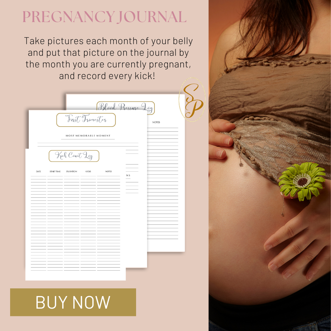 Printable Pregnancy Journal, Pregnancy Organizer, Pregnancy Planner 8.5x11"