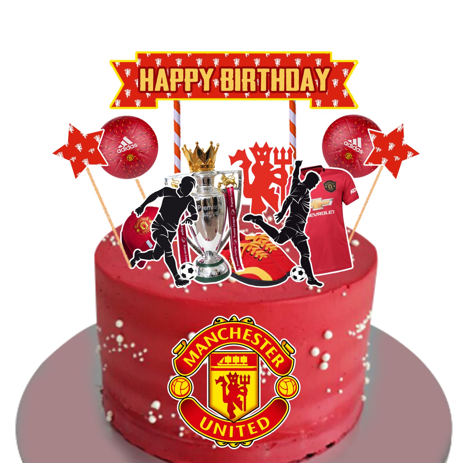 MANCHESTER UNITED CAKE TOPPER - Payhip