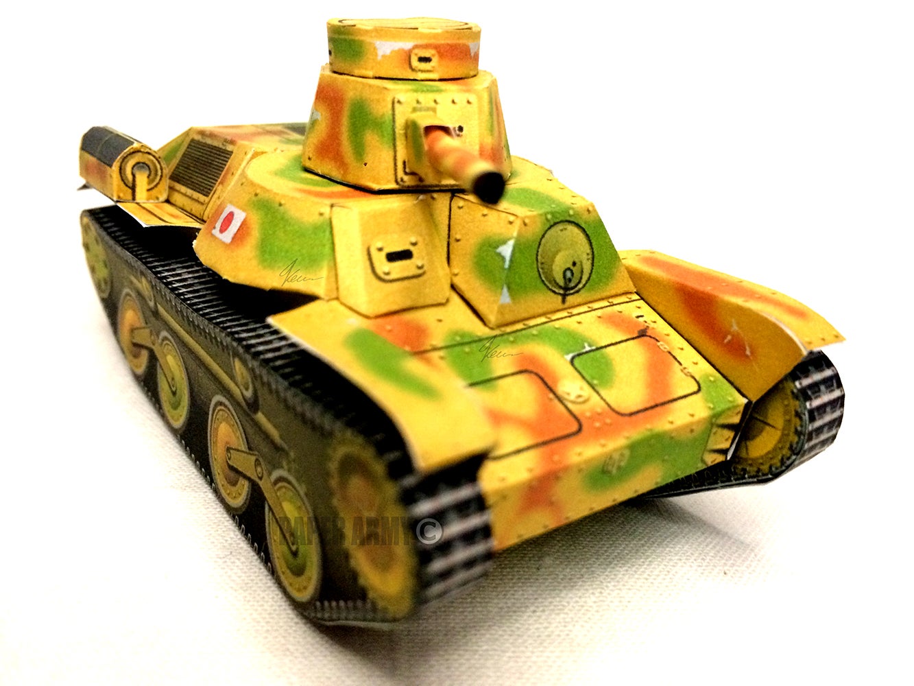 Japanese papercraft tank Type 95 Ha Go WWII Paper Army - Payhip