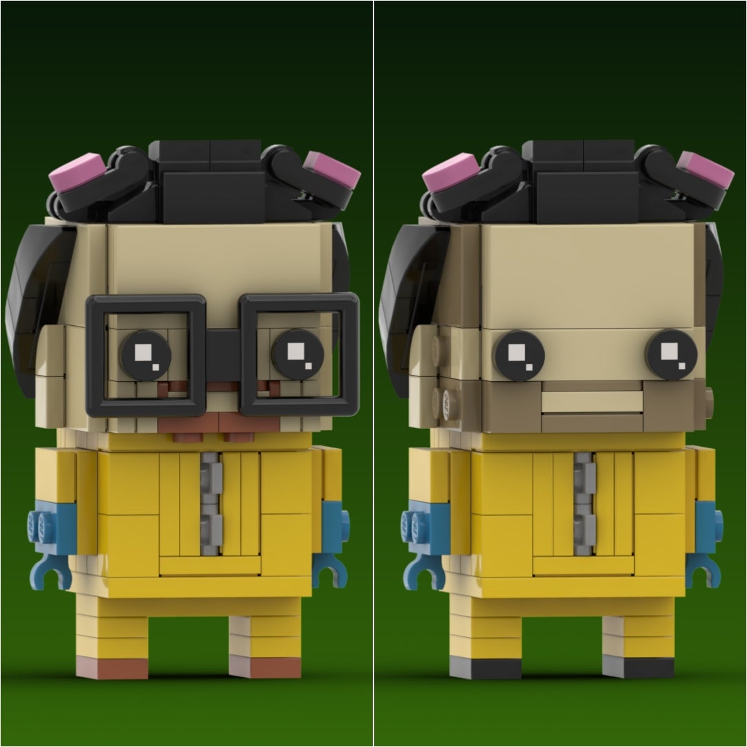 Hazmat Suit Walter Hazmat Suit Jesse (Breaking Bad) Custom Brickheadz ...