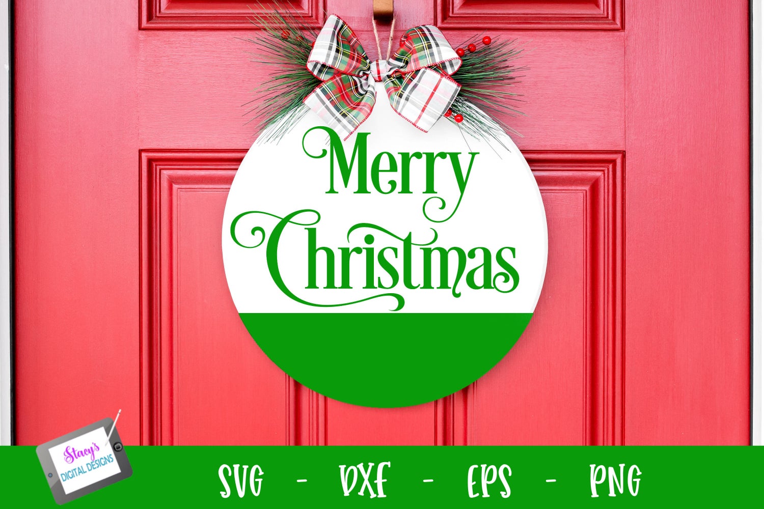 FREEBIE - Merry Christmas Door Sign Design
