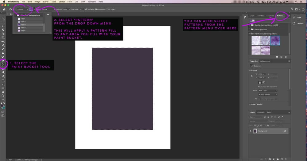 How to Install Pattern and Color Swatches in Photoshop