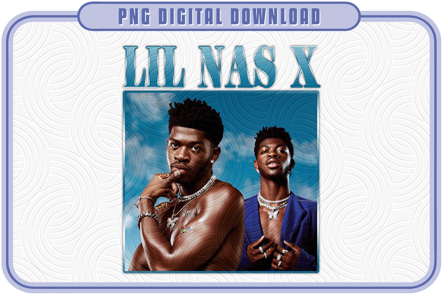 Lil Nas X Vintage 90's Design, Digital File download, designs for ...