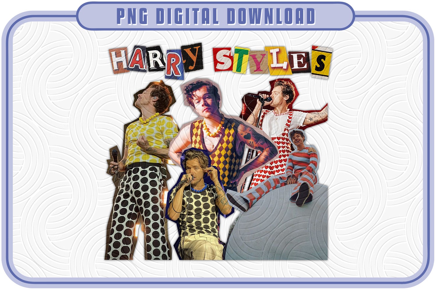 Harry Styles Vintage 90's Design, Digital File download, designs for ...