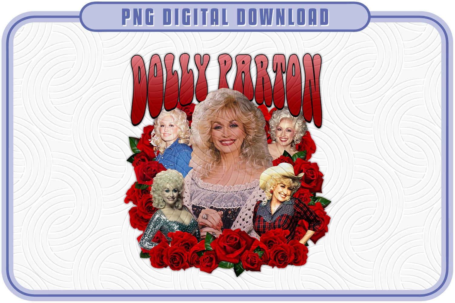 Dolly Parton Vintage 90's Design, Digital File download, designs for ...