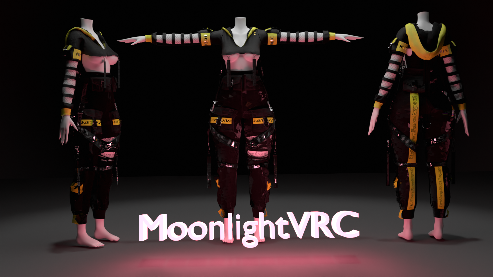 Moonlight Raver Outfit Female - Payhip