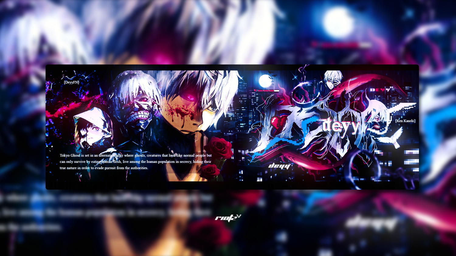(Deyy) Ken Kaneki Header (ALL LAYERS!) - Payhip