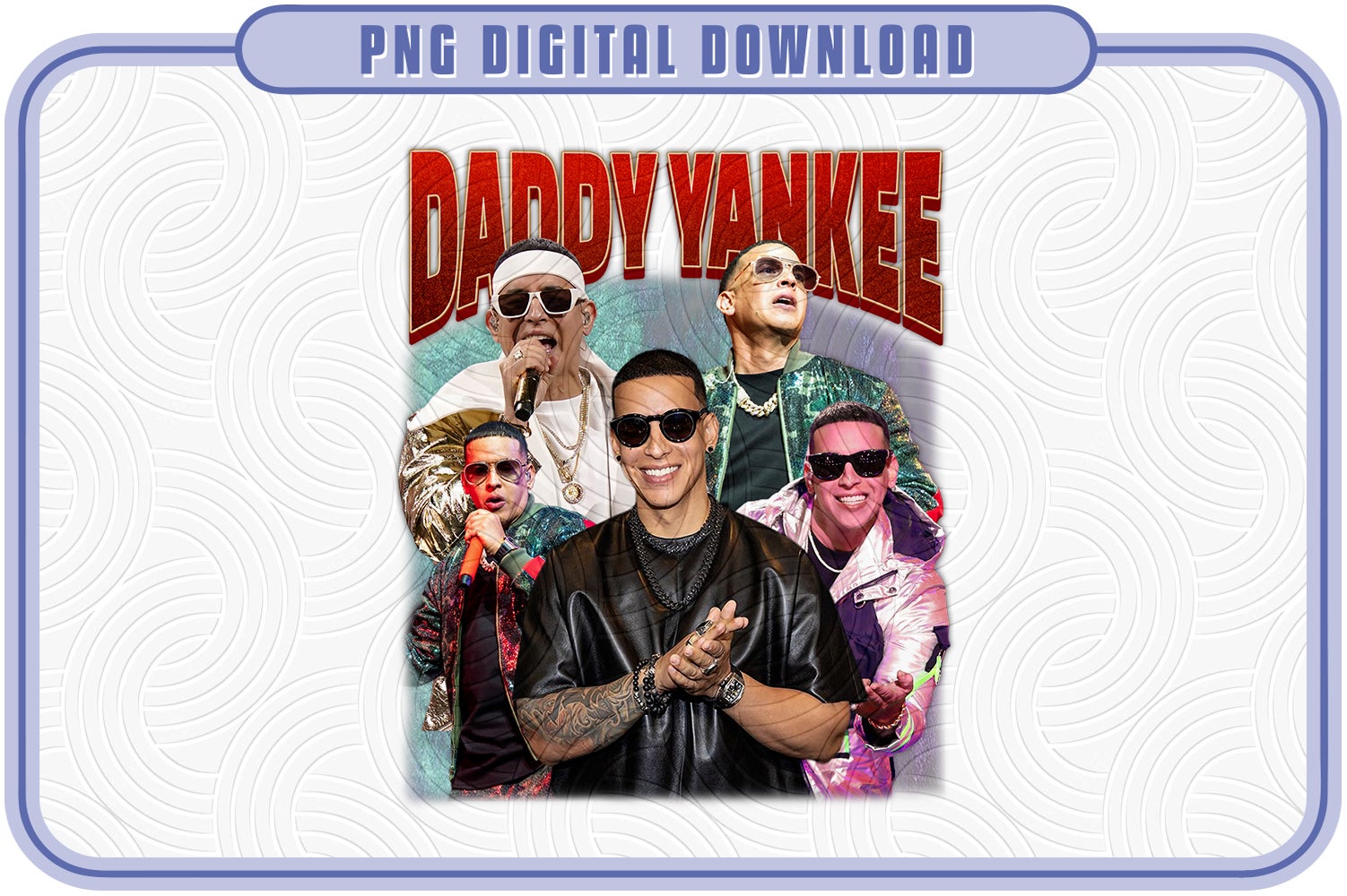 Daddy Yankee Vintage 90's Design, Digital File download, designs for ...