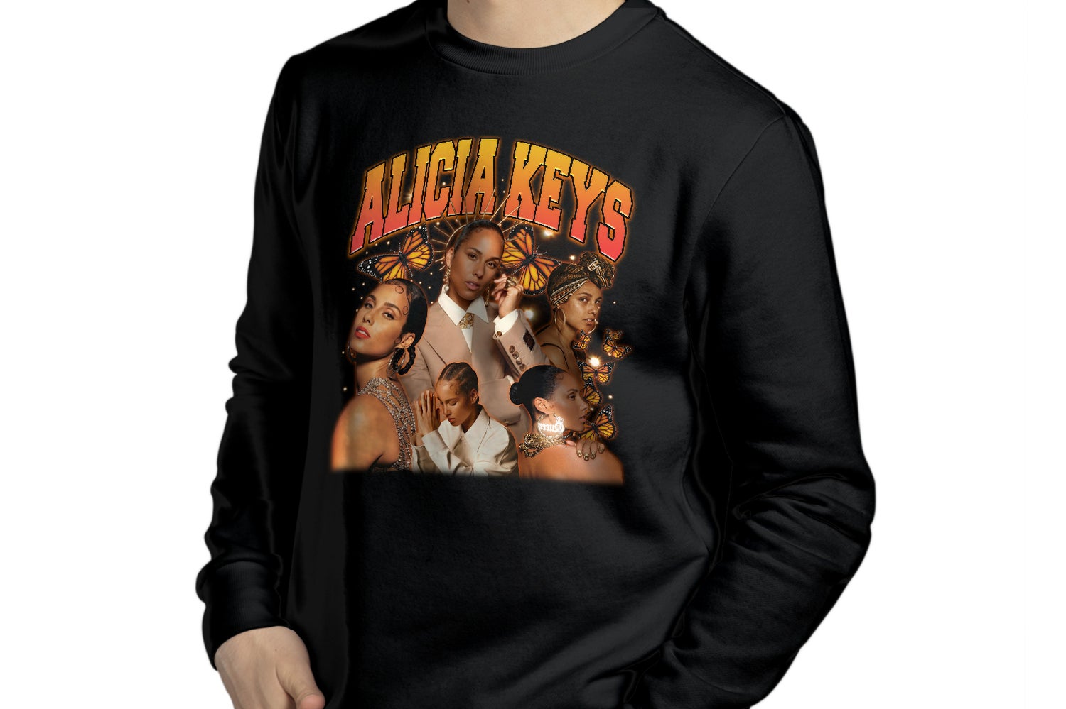 Alicia Keys Vintage 90's Design, Digital File download, designs for ...