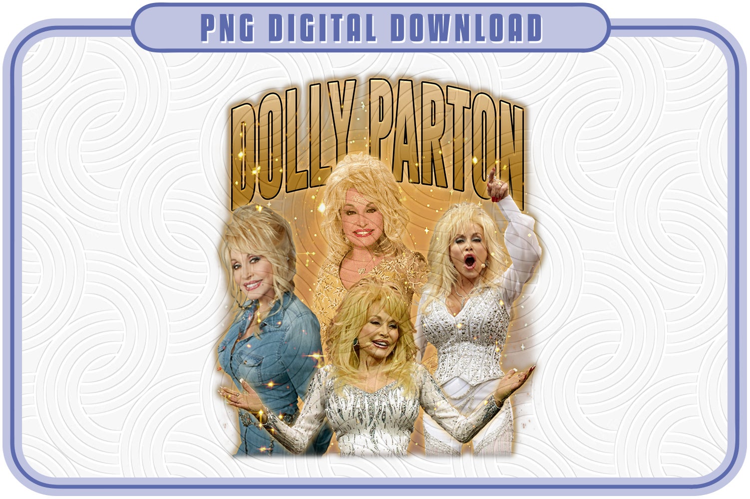 Dolly Parton Vintage 90's Design, Digital File download, designs for ...