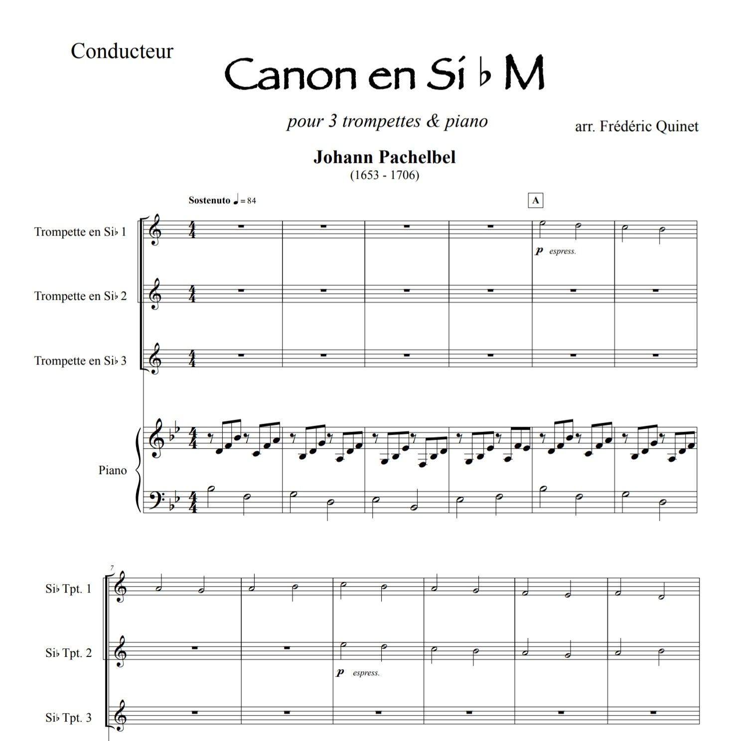 Pachelbel, J. - Canon pour 3 trompettes & piano - Payhip