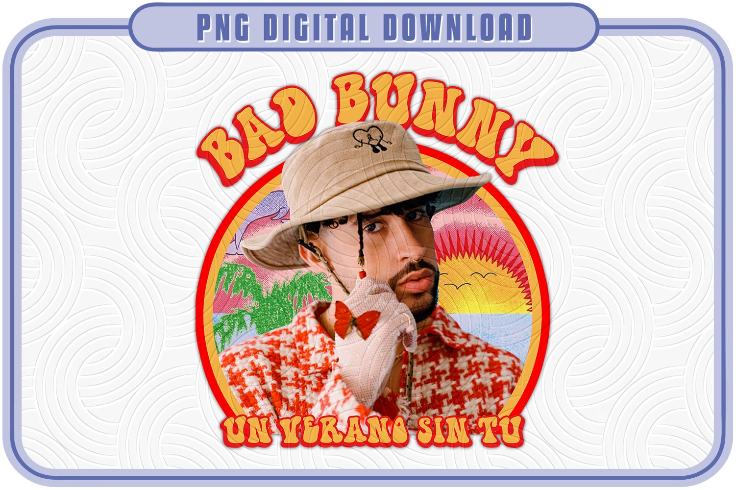 Bad Bunny Design, Digital File download, designs for Shirts, Tumbler ...