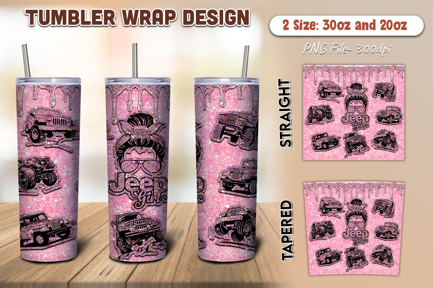 Jeep For Life Tumbler Design, Skinny Tumbler Sublimation Designs for ...