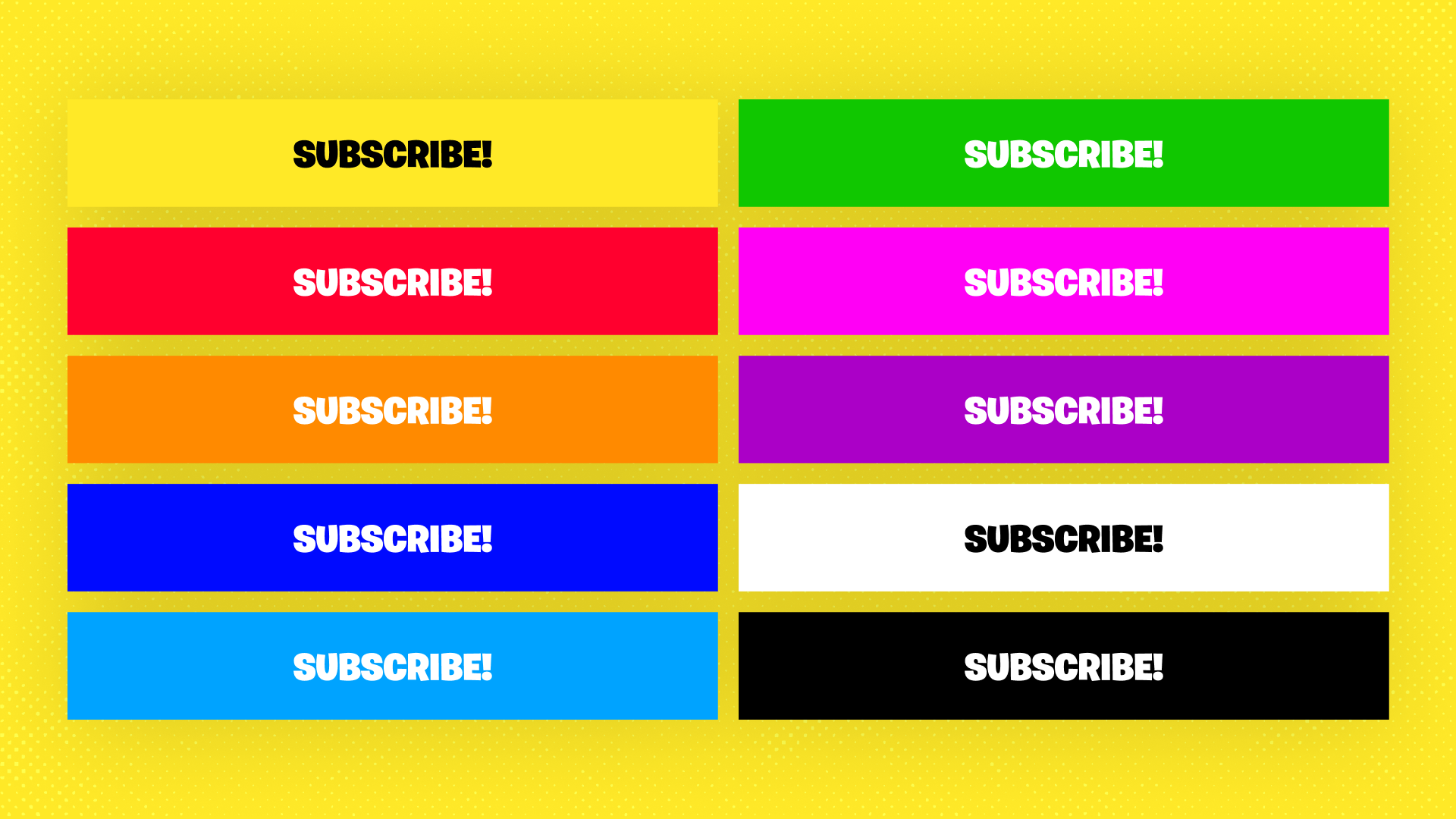 Simple YouTube Subscribe Banner