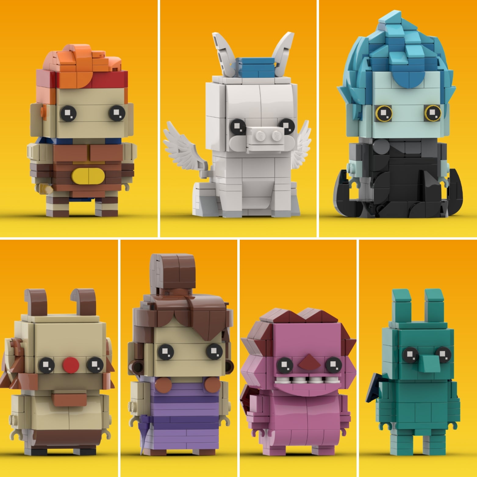 Disney's Hercules Custom Brickheadz Collection Bundle - Payhip