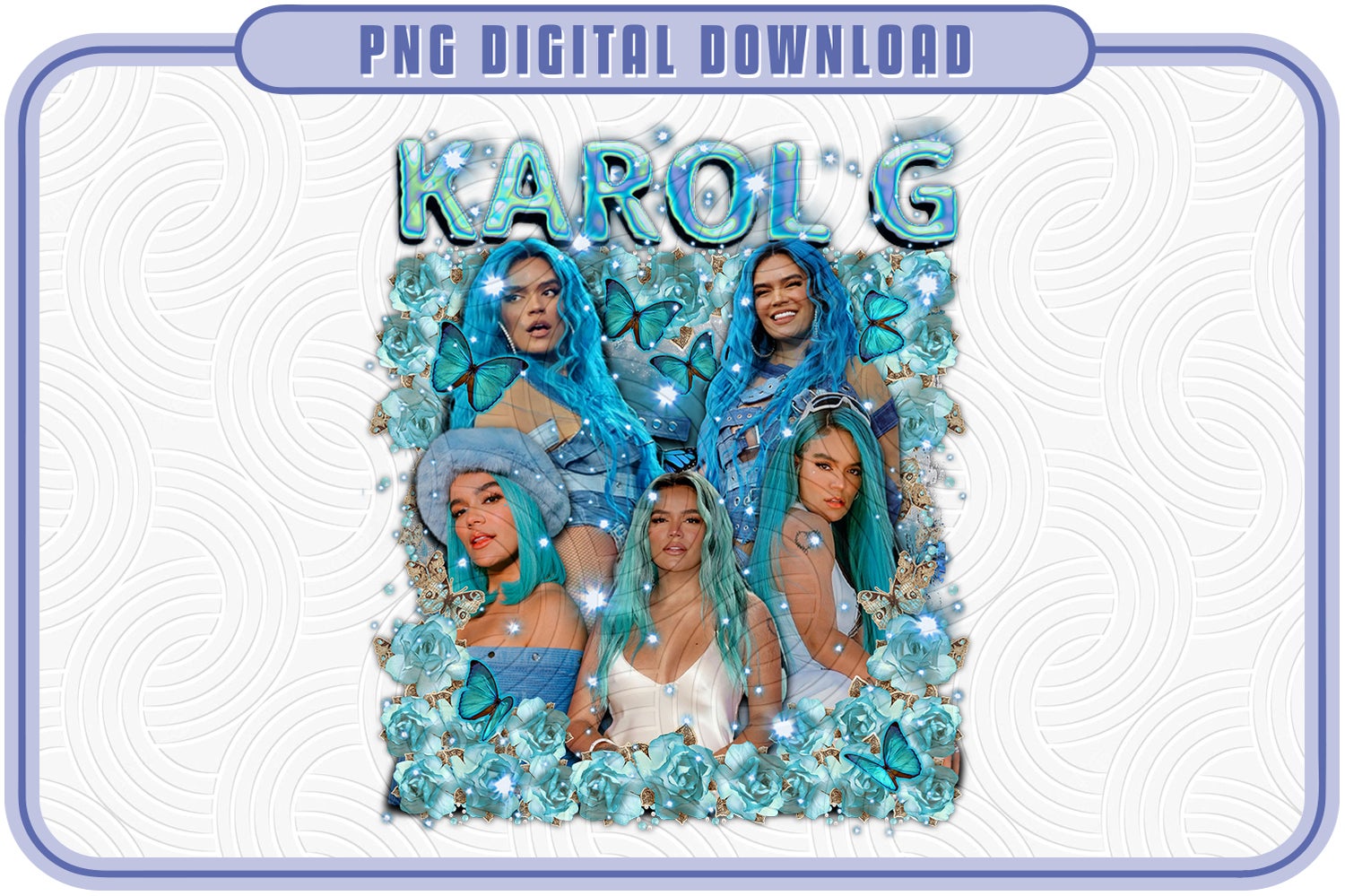 Karol G Design, Digital File download, designs for Shirts, Tumbler ...